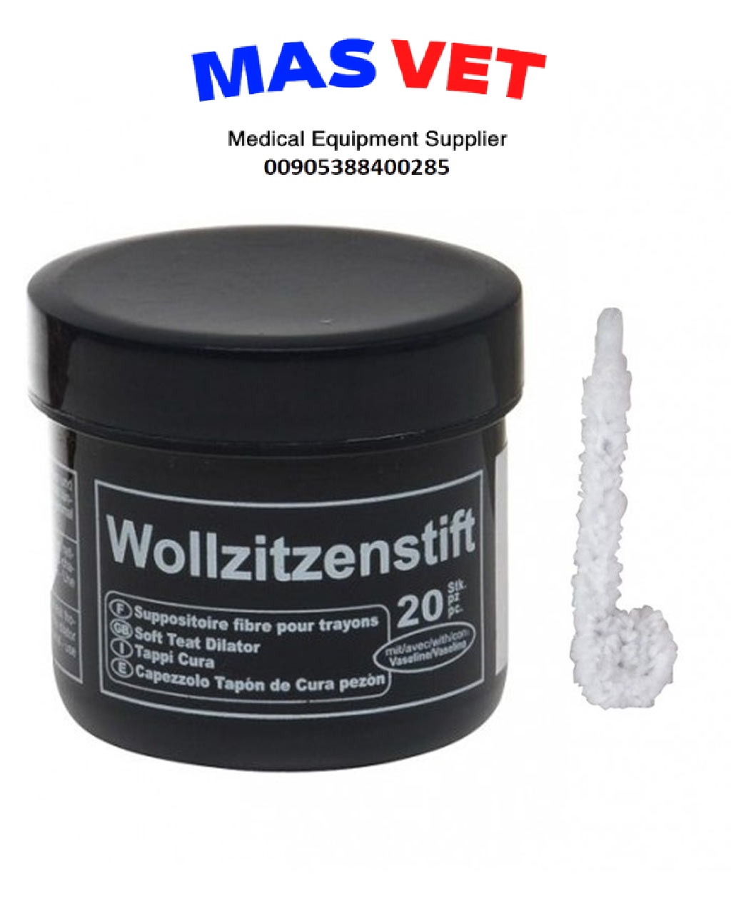 MAS VET 2025 - Wool Teat Pen with Ointment